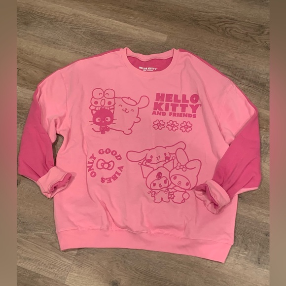 Hello Kitty | Sweaters | Hello Kitty And Friends Sanrio Pink Sweater ...